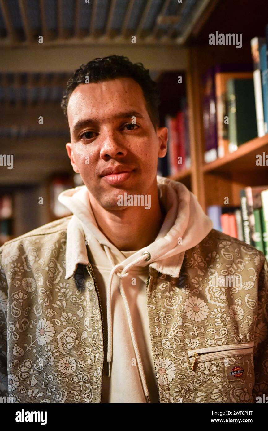 Paris, France. 29th Jan, 2024. Rwandan-French singer and rapper Gael ...