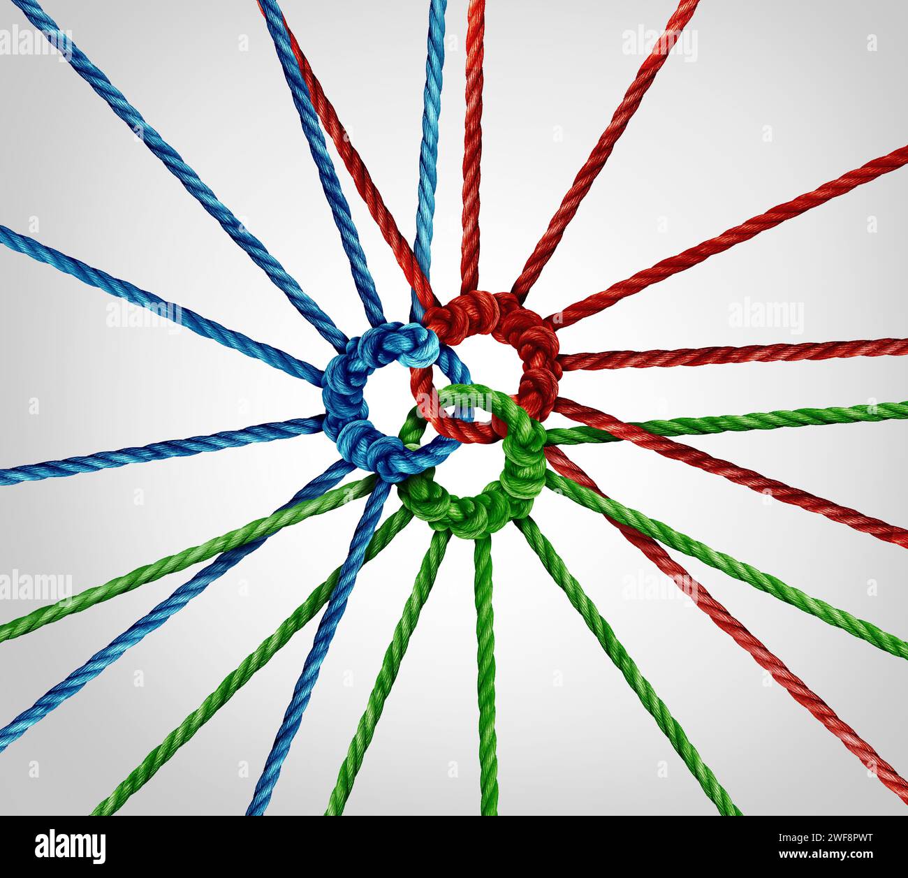 Connected Team Partnership as a Business concept for synergy and shared ...