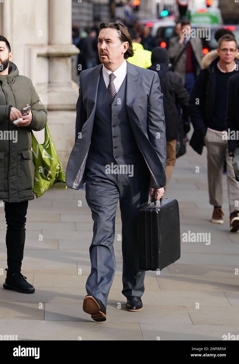 Richard Hall outside the High Court, central London, where Martin and ...
