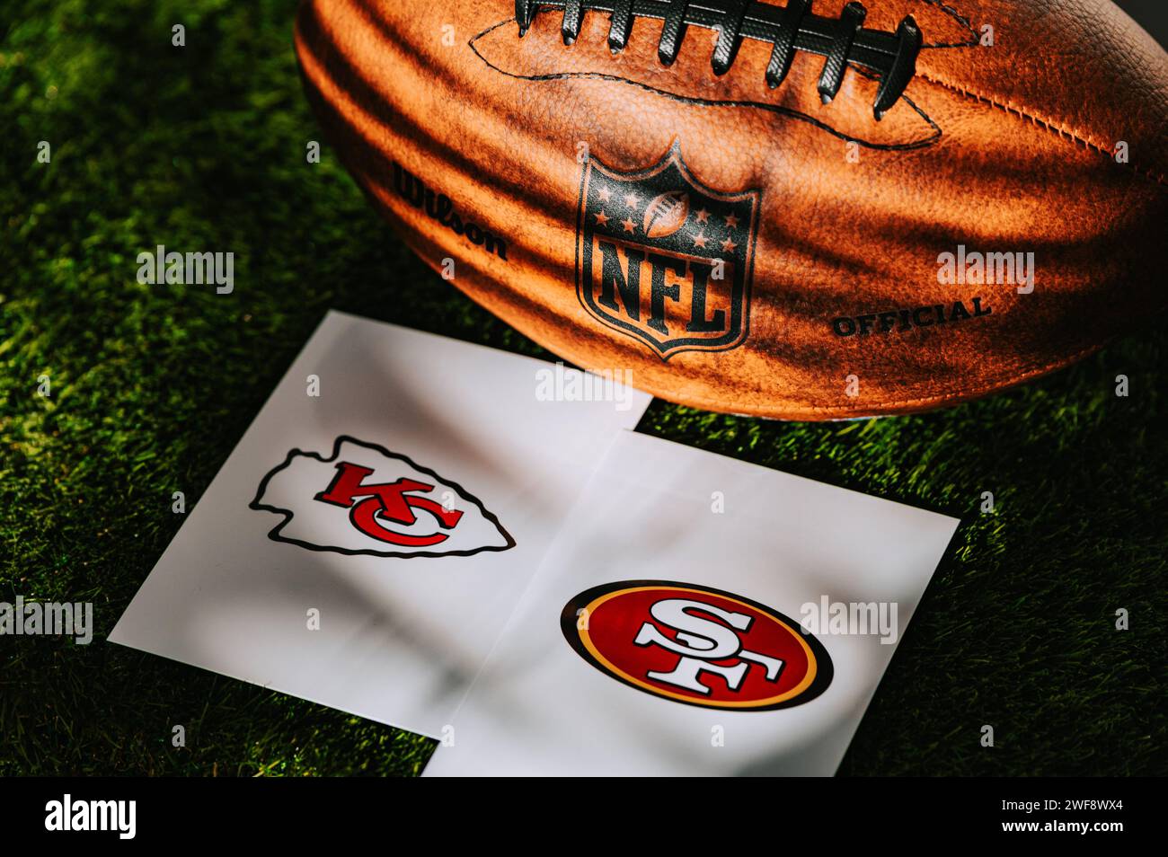 LAS VEGAS, NEVADA, USA, JANUARY 29, 2024: Super Bowl LVIII, the 58th ...