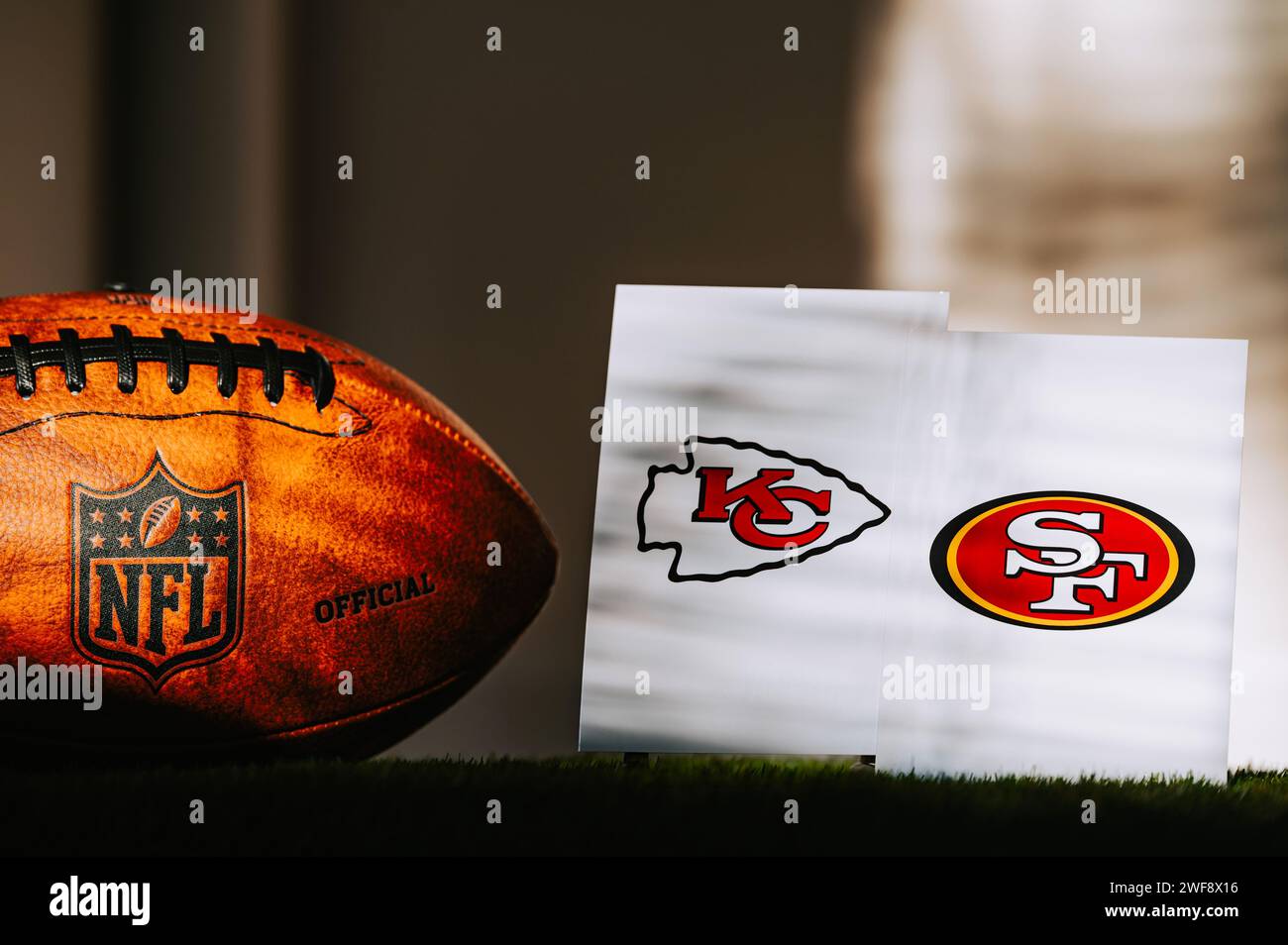 LAS VEGAS, NEVADA, USA, JANUARY 29, 2024: Super Bowl LVIII, the 58th ...
