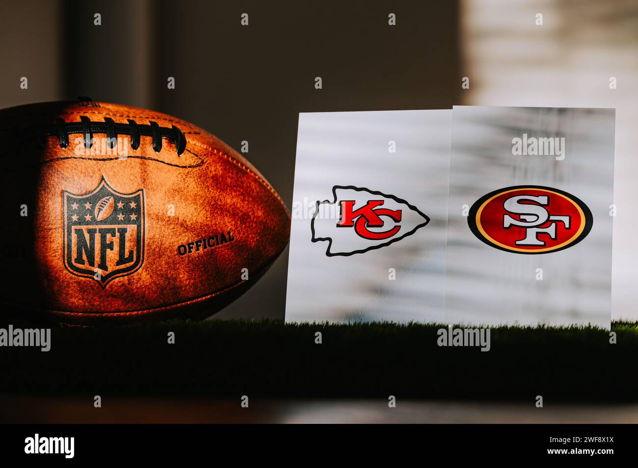 LAS VEGAS, NEVADA, USA, JANUARY 29, 2024: Super Bowl LVIII, the 58th ...