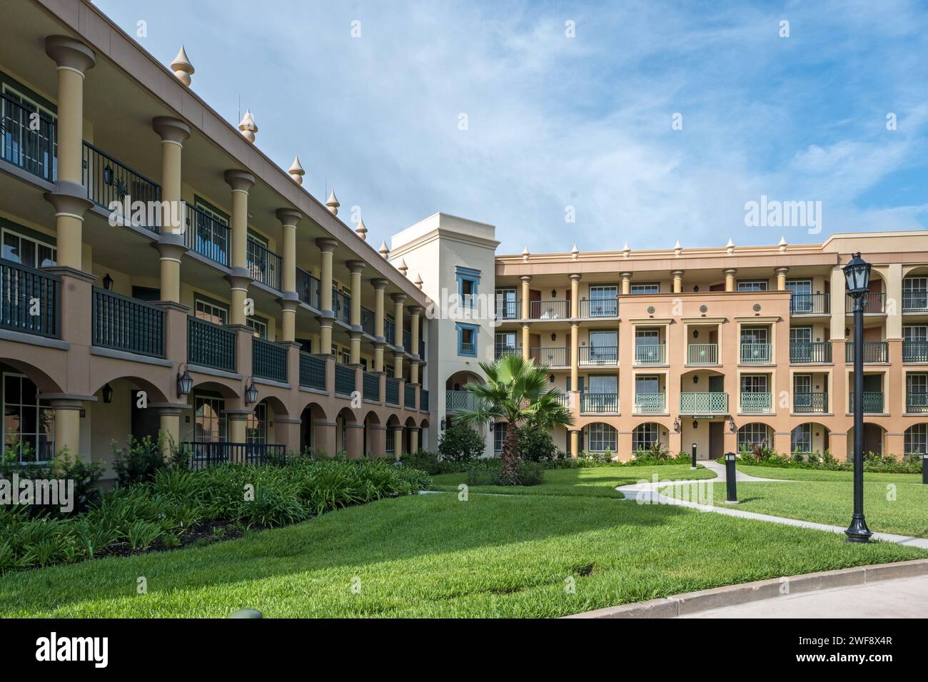 Corner hotel view Stock Photo - Alamy