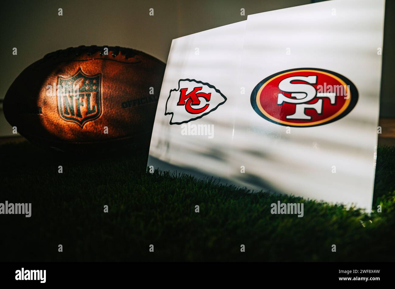 LAS VEGAS, NEVADA, USA, JANUARY 29, 2024: Super Bowl LVIII, the 58th ...