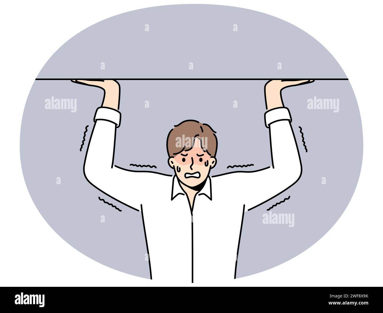 Man on boulder Stock Vector Images - Alamy