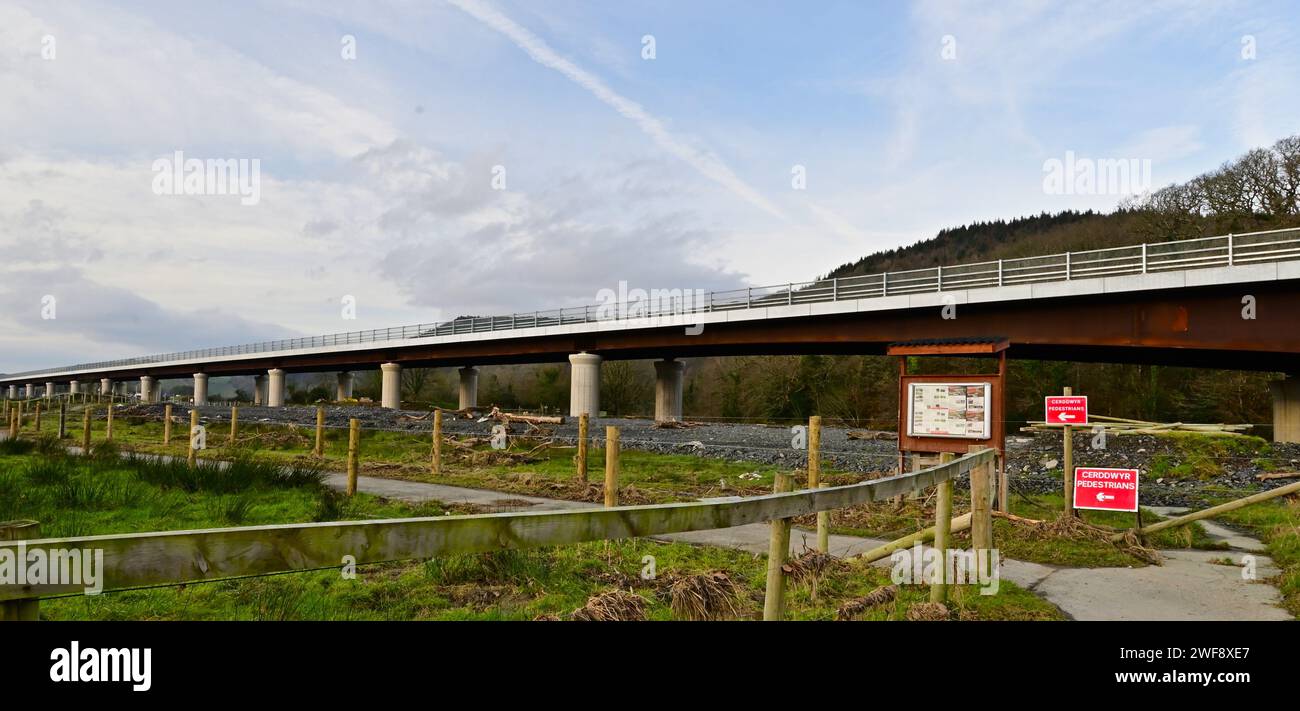 The New Dyfi Bridge, Pont ar Dyfi at Machynlleth POWYS Stock Photo - Alamy