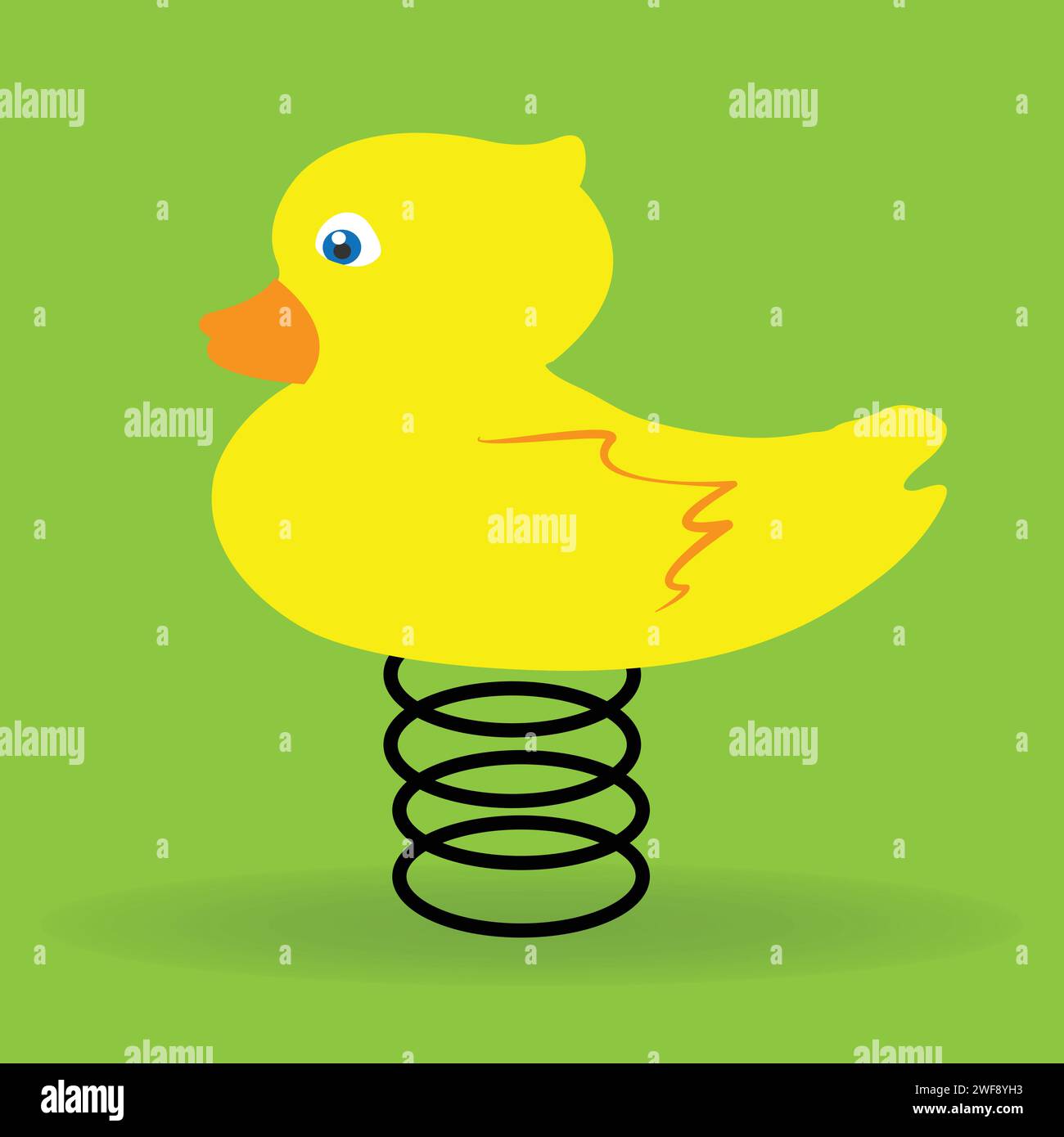 Spring spiral toy Stock Vector Images - Alamy