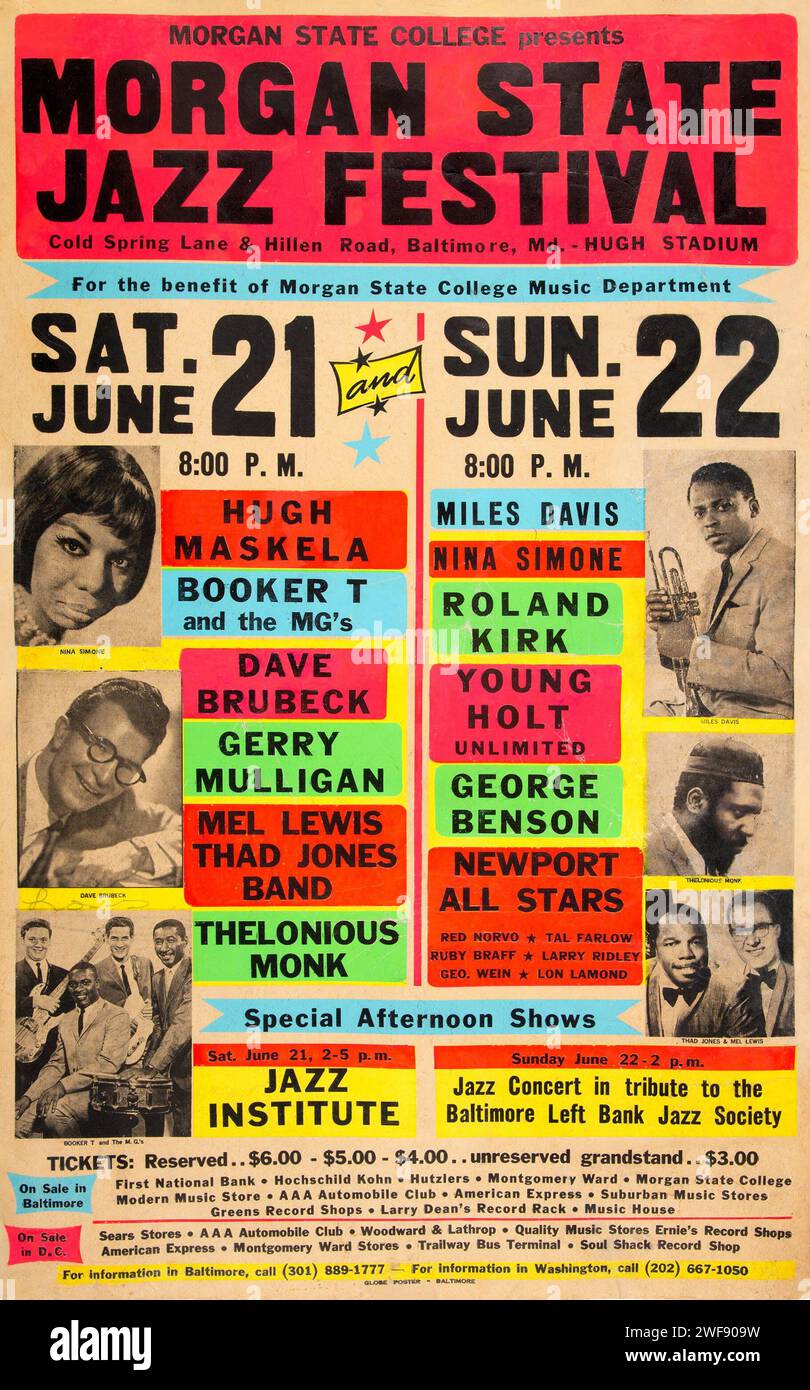 Miles davis concert poster hi-res stock photography and Miles davis concert poster hi-res stock photography and