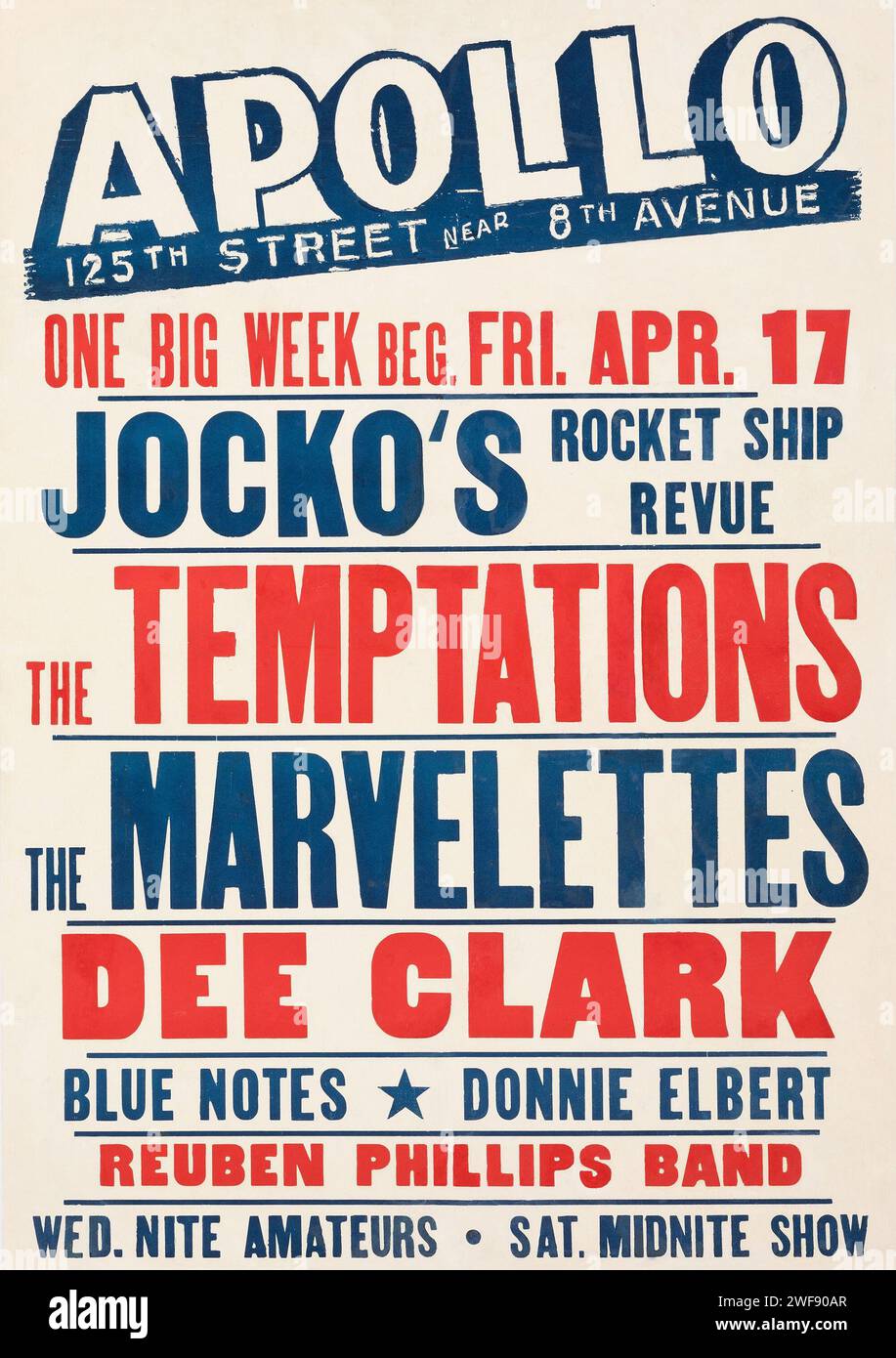 The Temptations, Marvelettes, Dee Clark, Blue Notes etc - 1964 Apollo ...