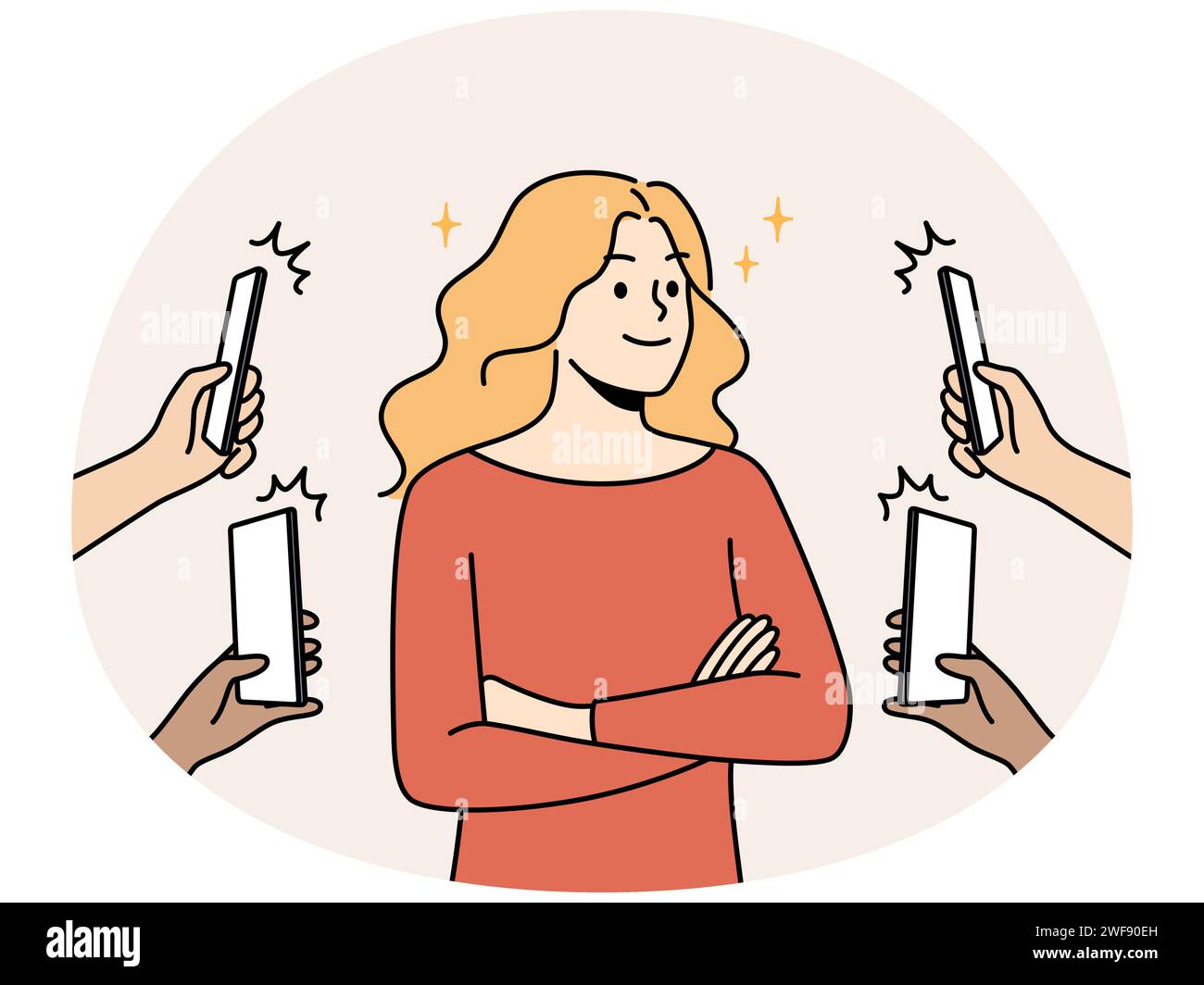 Photographed by paparazzi Stock Vector Images - Alamy