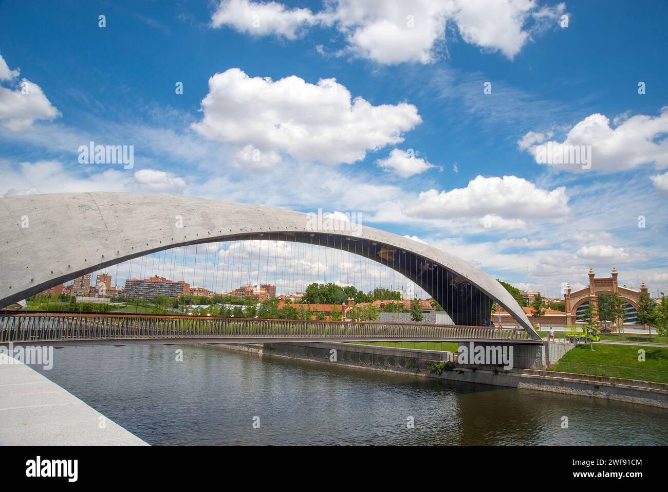 Matadero bridge. Madrid Rio, Madrid, Spain Stock Photo - Alamy