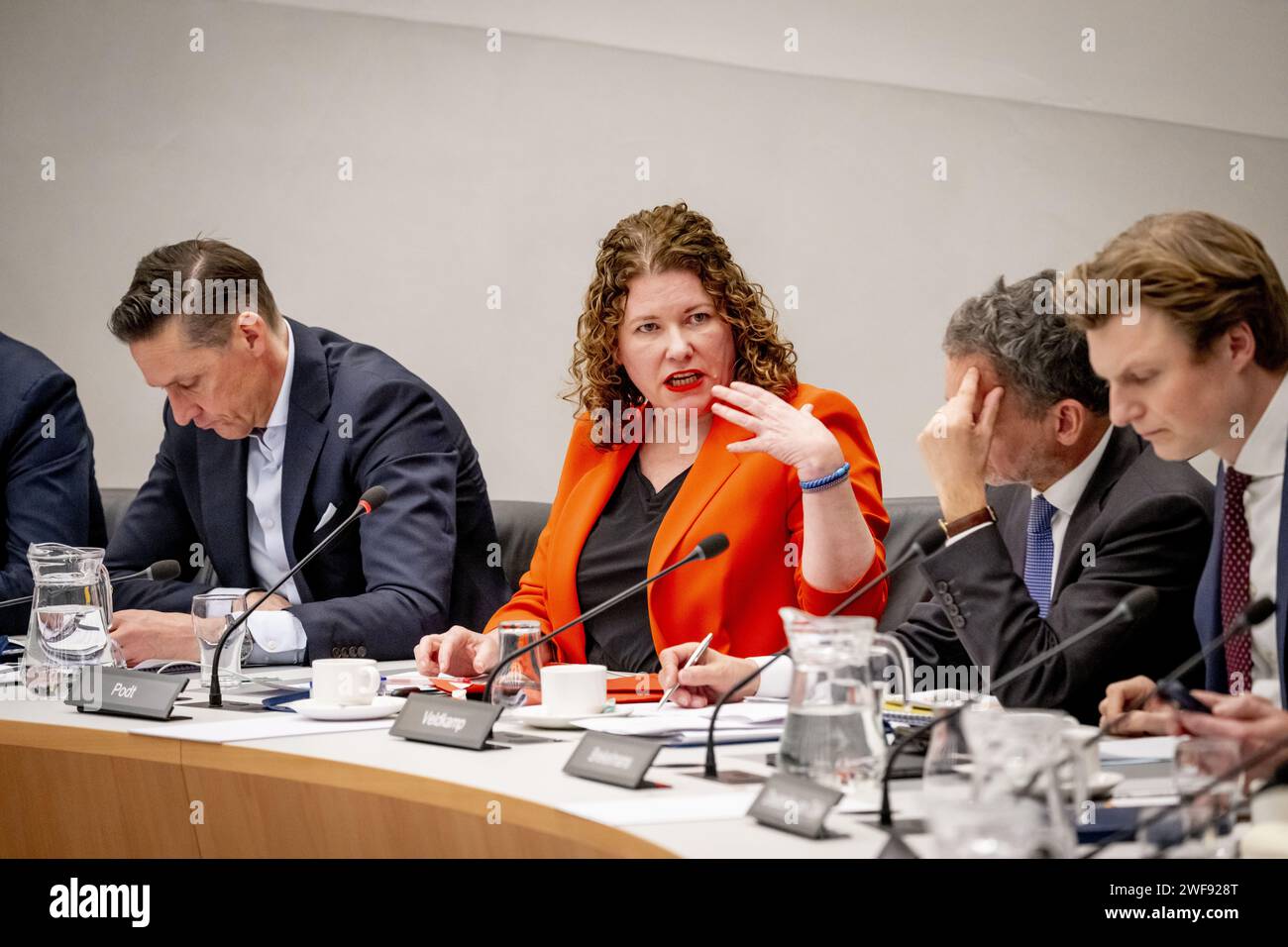 THE HAGUE - Anne-Marijke Podt (d66) during a meeting of the Justice and ...