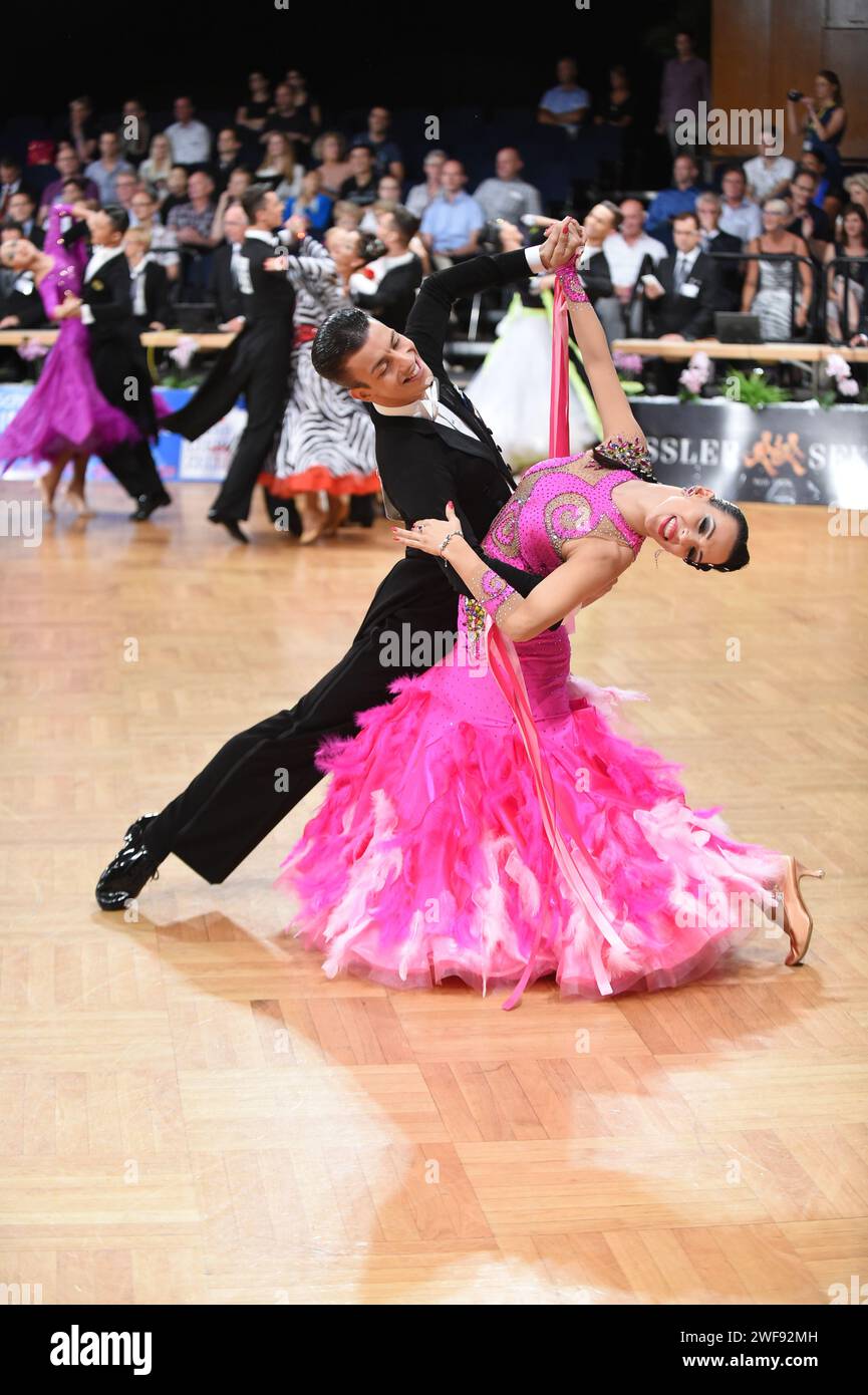 Ballroom dance couple, dancing at the competition Stock Photo - Alamy