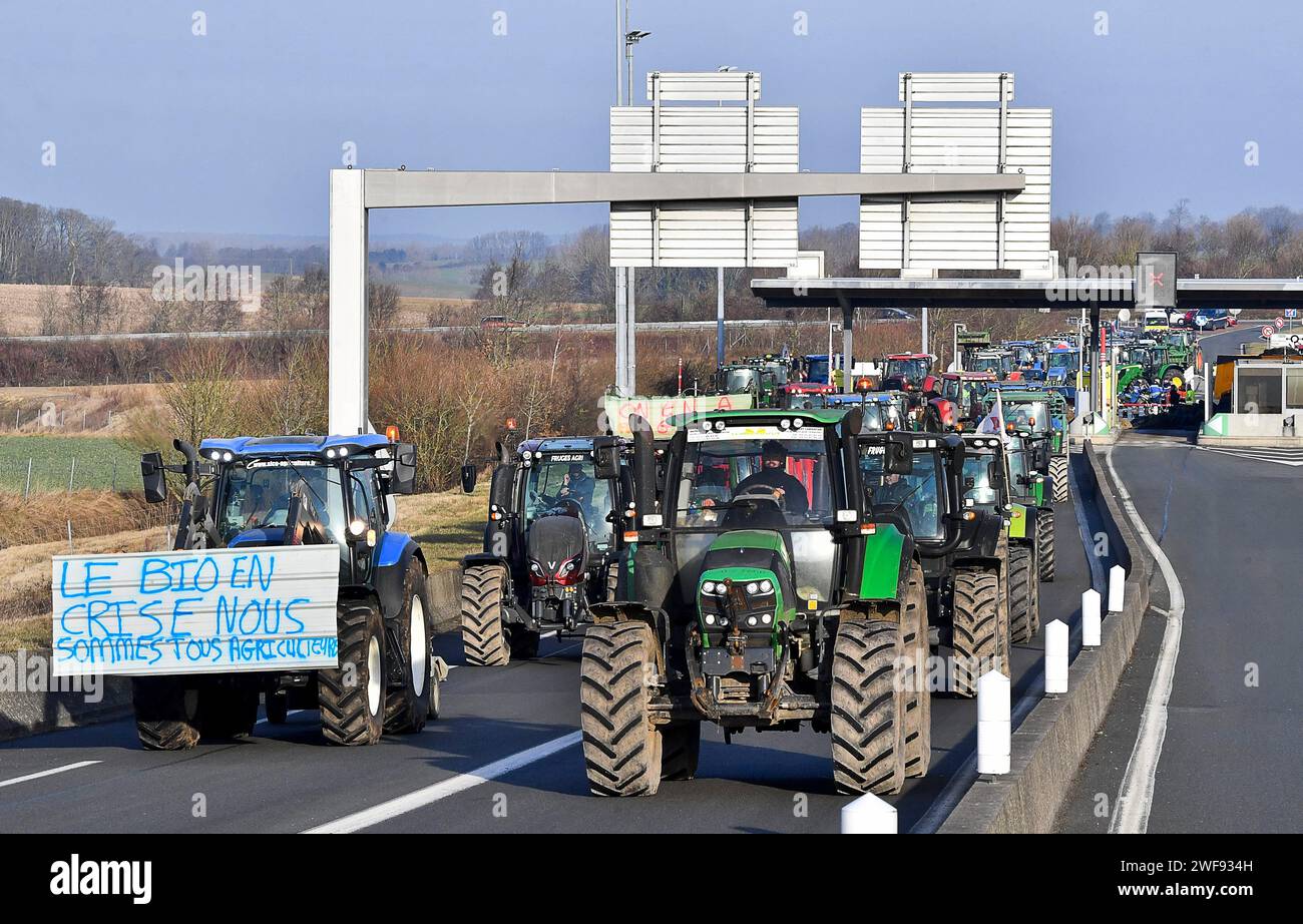 France. 29th Jan, 2024. © PHOTOPQR/VOIX DU NORD/Sebastien JARRY ; 29/01 ...