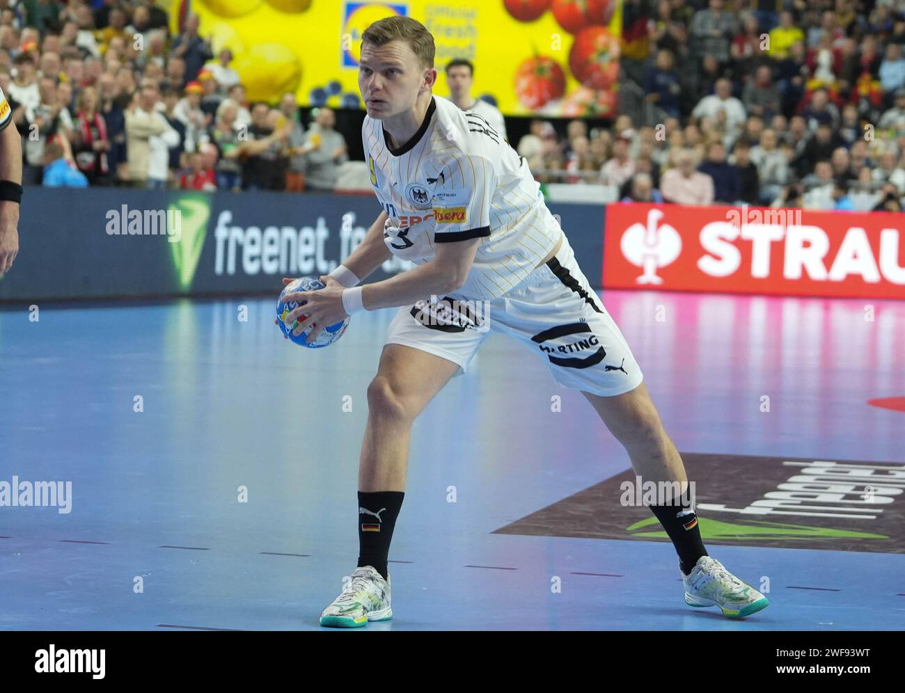 Cologne, Germany. 28th Jan, 2024. during the Men's EHF Euro 2024 ...