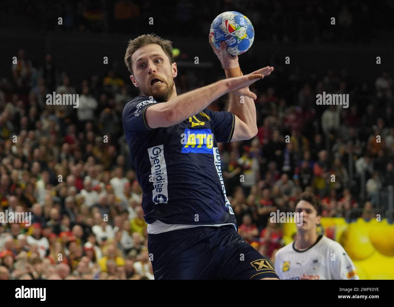 Cologne, Germany. 28th Jan, 2024. Albin Lagergren of Sweden during the ...