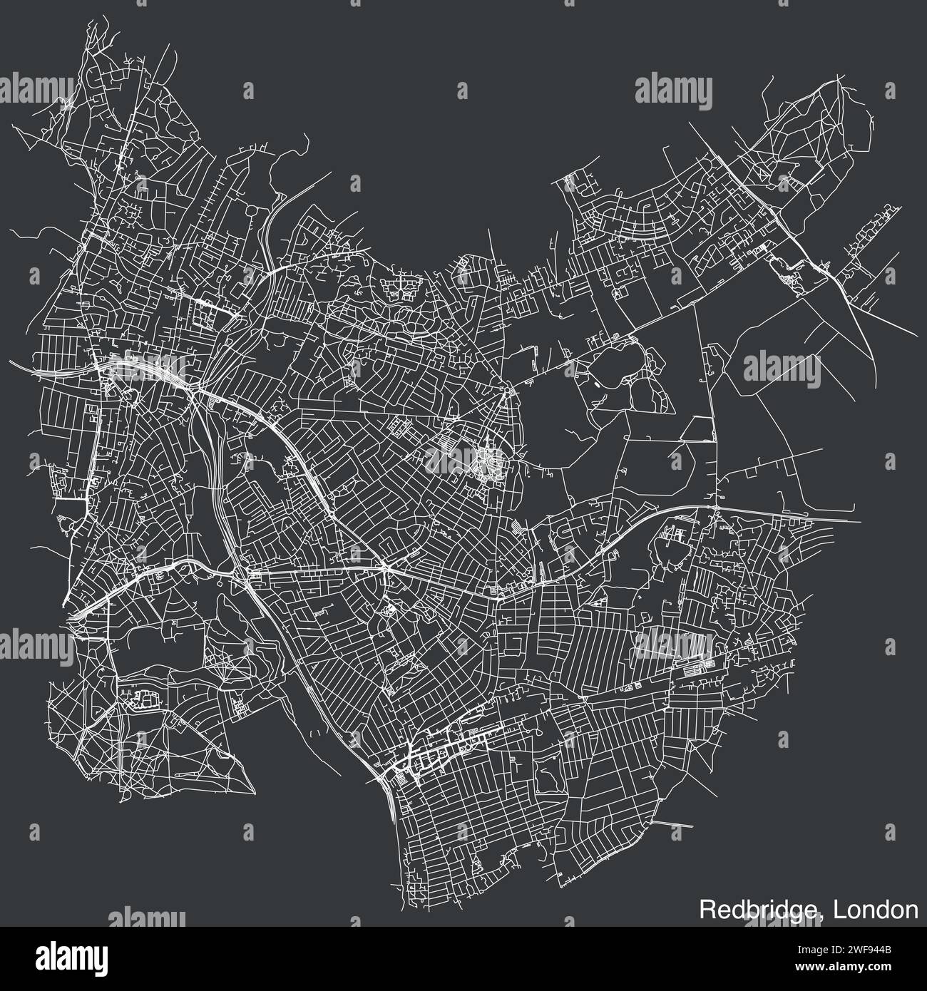 Map of redbridge hi-res stock photography and images - Alamy