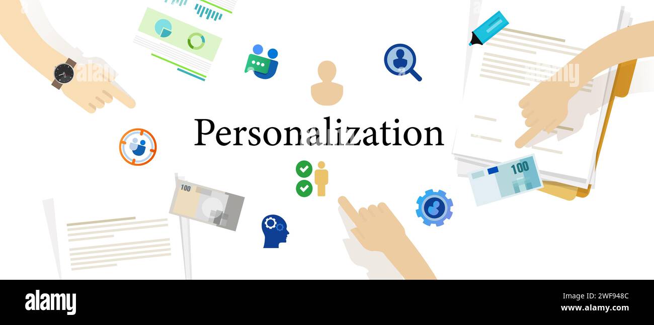 personalization icon people business personal customize communication ...