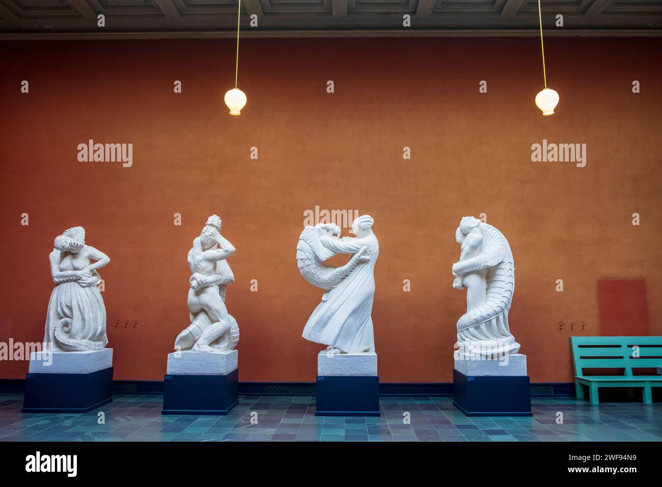 Statues by Norwegian sculptor Gustav Vigeland at the Vigeland Museum in ...