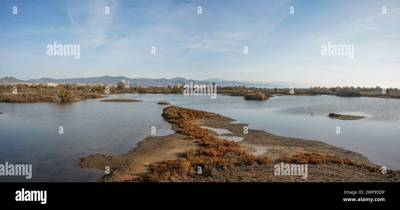 Natural Lagoons of Natural Park Guadalhorce estuary nature reserve ...