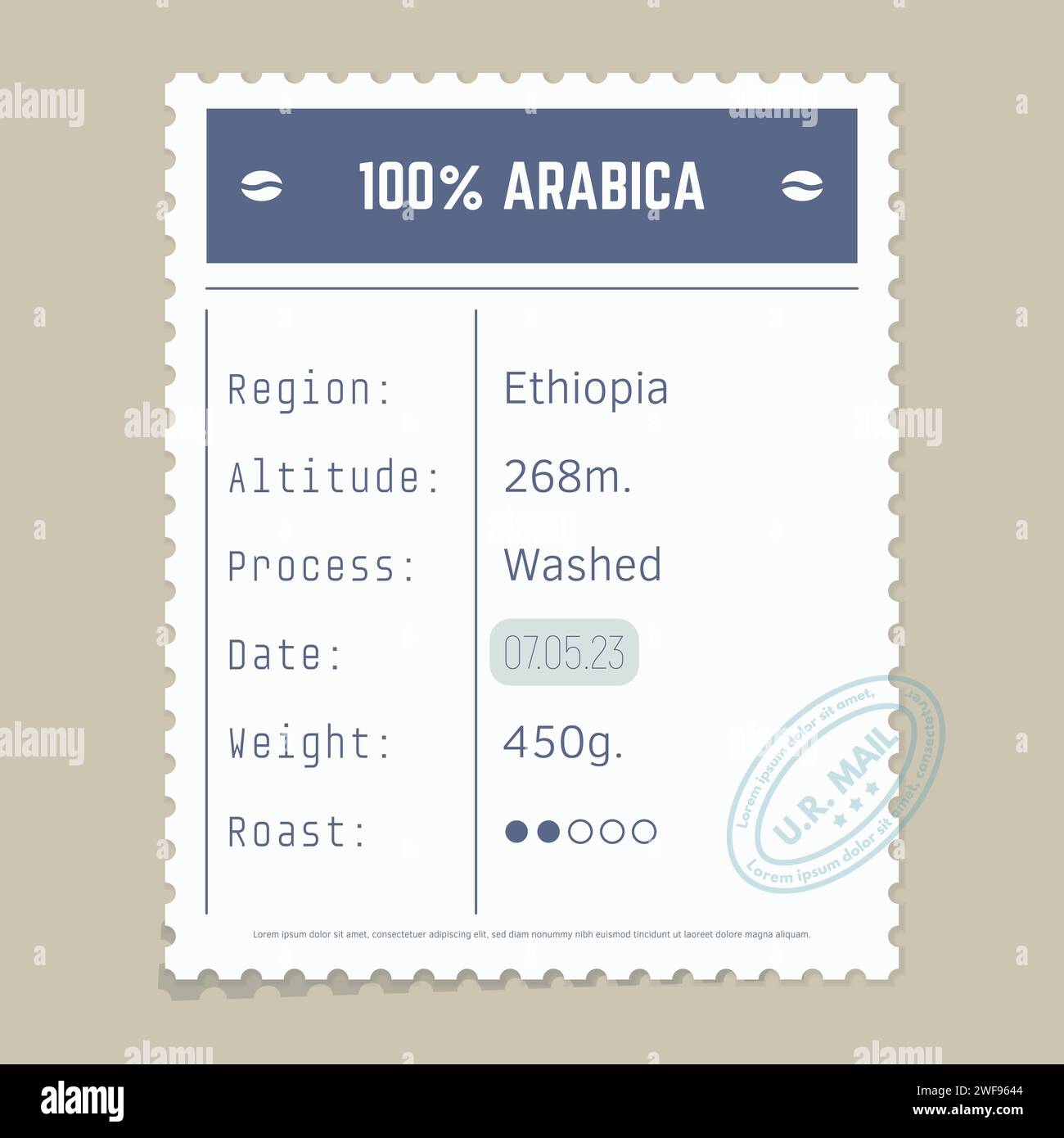 Minimal label design hi-res stock photography and images - Alamy