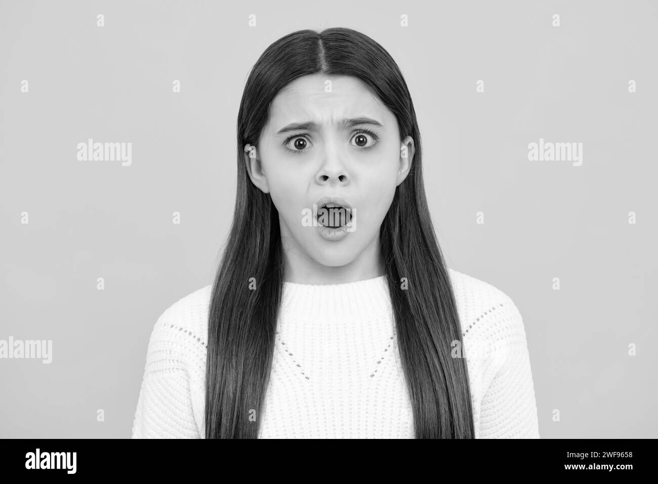Angry Teenager Girl Upset And Unhappy Negative Emotion Close Up