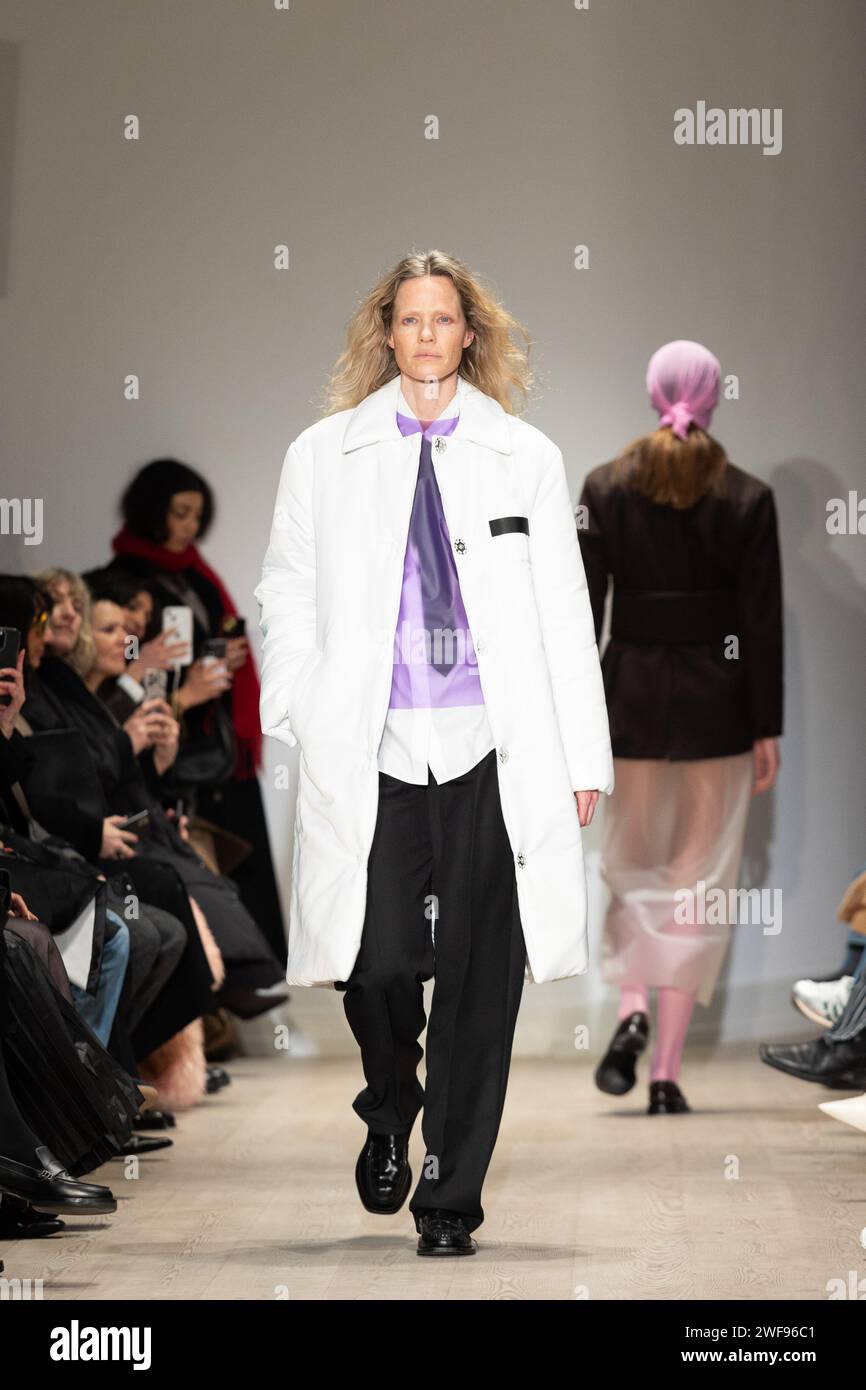Copenhagen, Denmark. January 29th, 2024. A model on the catwalk at the ...
