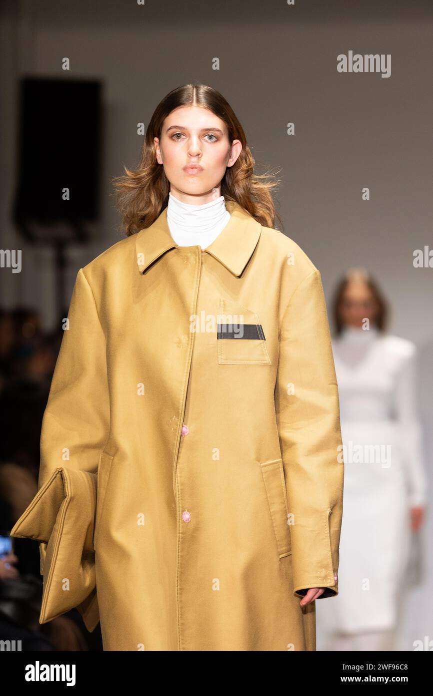 Copenhagen, Denmark. January 29th, 2024. A model on the catwalk at the ...