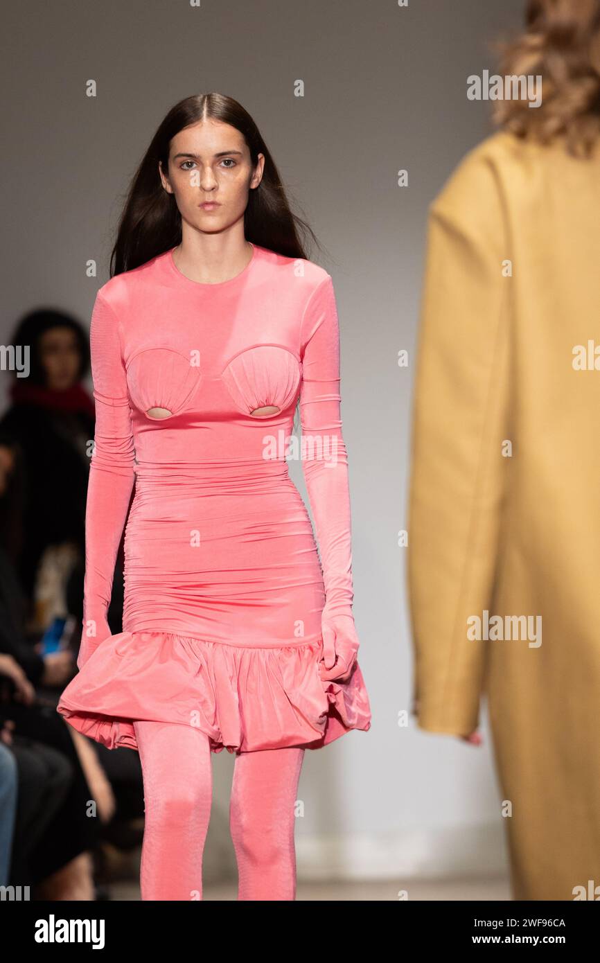 Copenhagen, Denmark. January 29th, 2024. A model on the catwalk at the ...