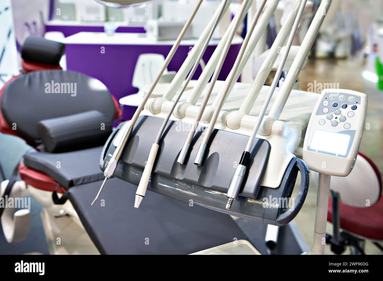Dental unit with nozzles with control panel Stock Photo - Alamy