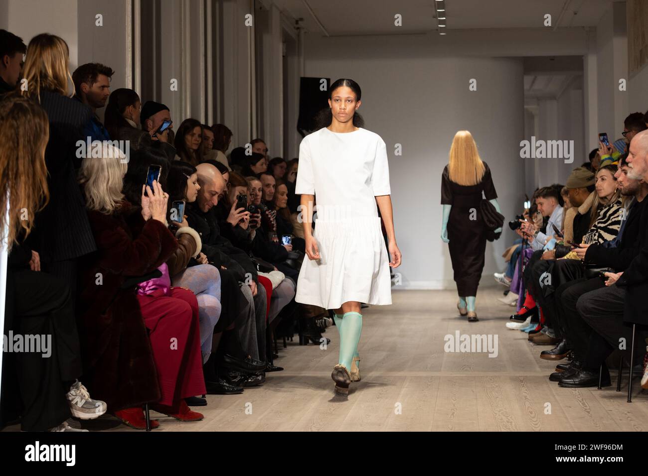 Copenhagen, Denmark. January 29th, 2024. A model on the catwalk at the ...