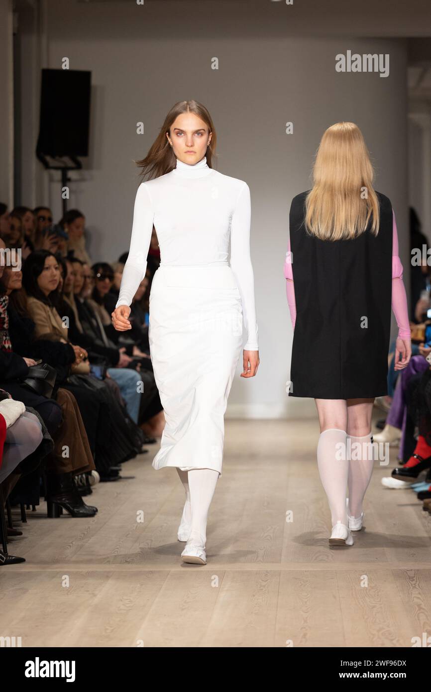 Copenhagen, Denmark. January 29th, 2024. A model on the catwalk at the ...