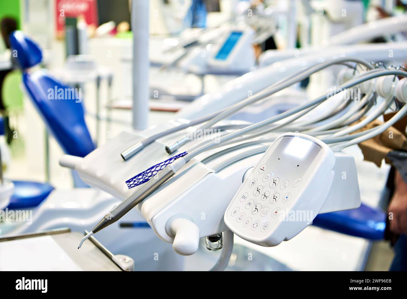 Dental unit with nozzles with control panel Stock Photo - Alamy