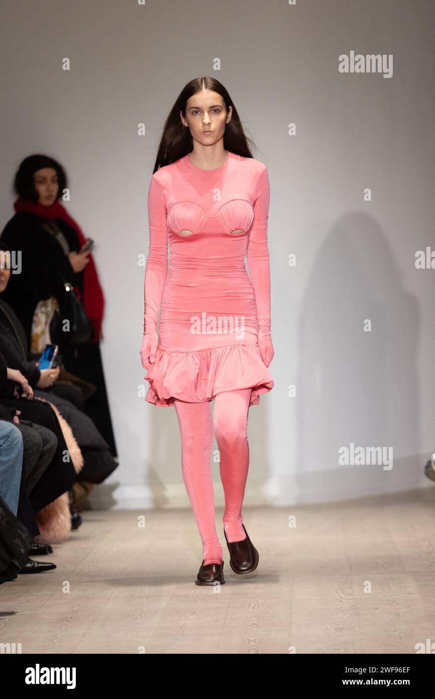 Copenhagen, Denmark. January 29th, 2024. A model on the catwalk at the ...