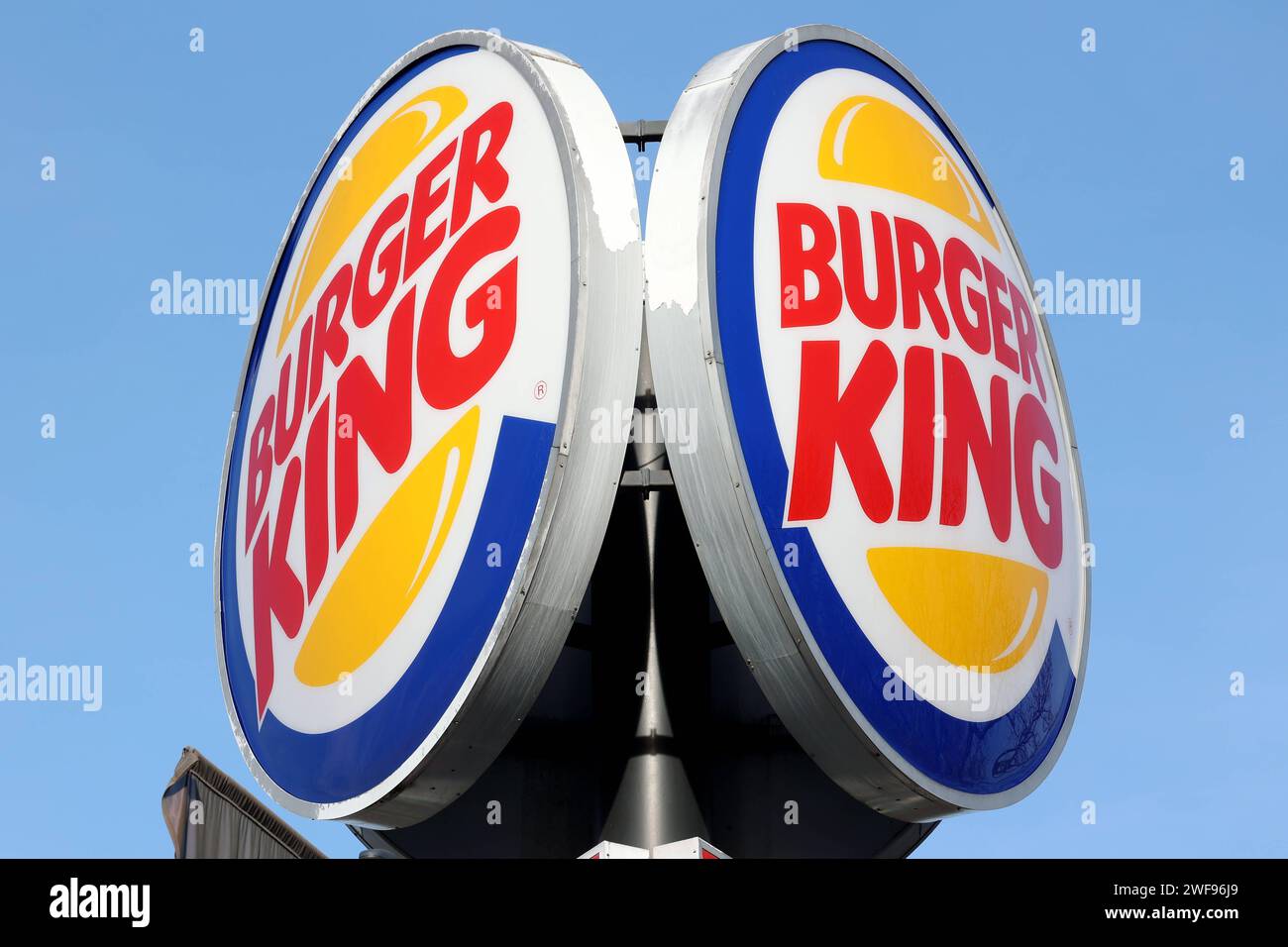 Eine Filiale der Fastfood Kette Burger King. Burger King am 29.01.2024 ...