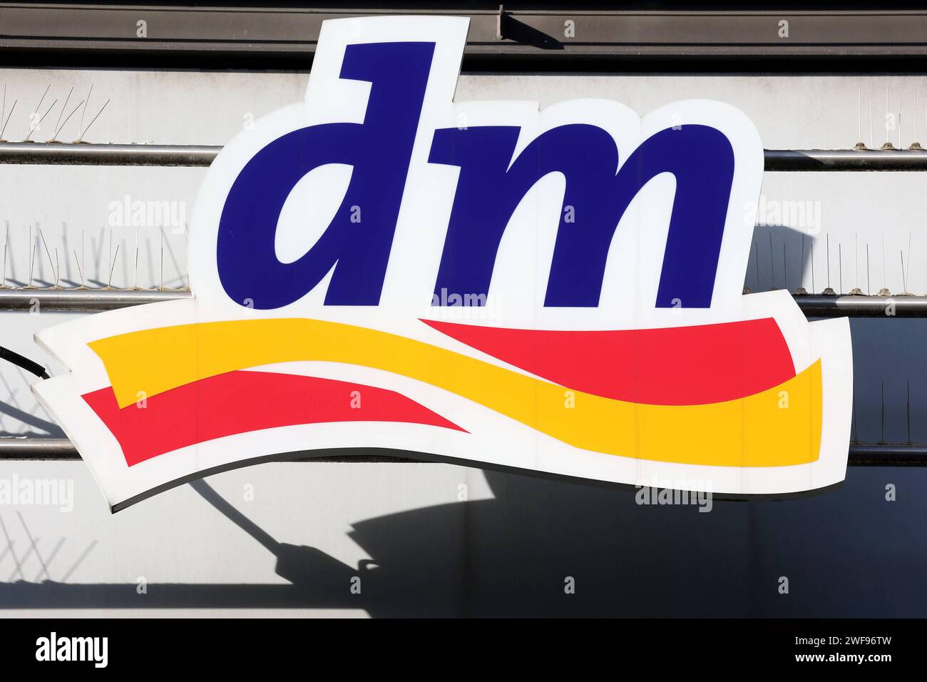 Die Shopping Mall City Galerie. Das Logo von dm. City Galerie am 29.01. ...