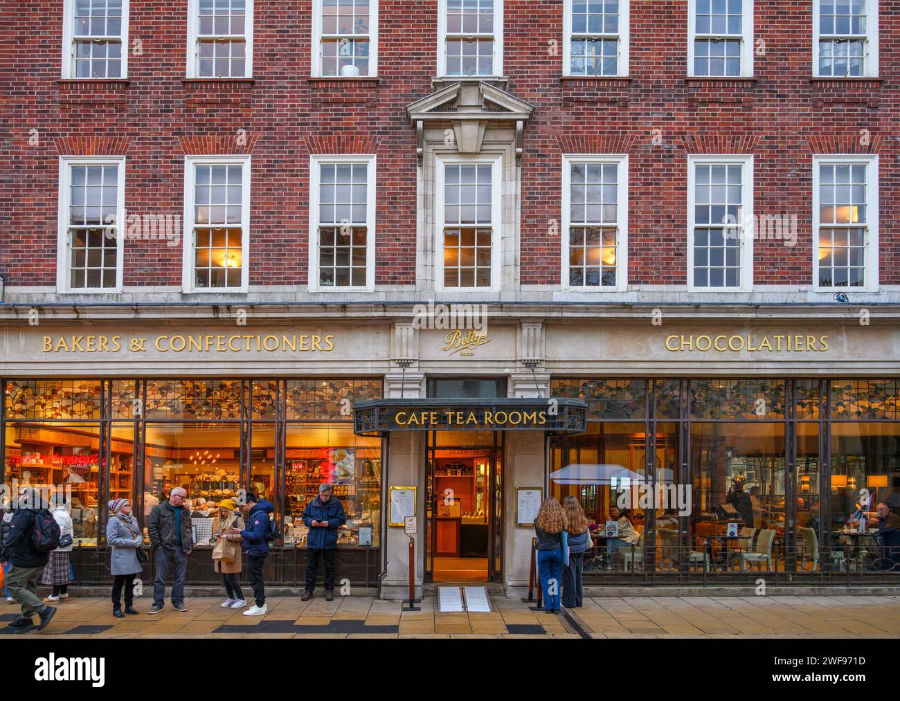 Betty's Café Tea Rooms, St Helen's Square, York, England, UK Stock ...