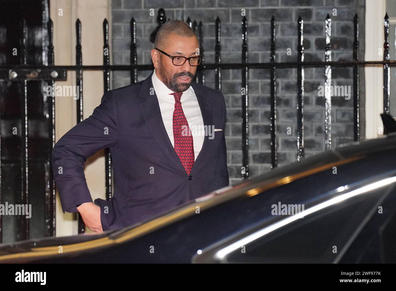 Home Secretary James Cleverly leaving 10 Downing Street, London ...