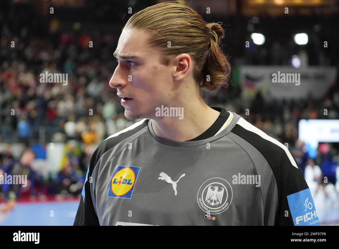 Juri Knorr of Germany during the Men's EHF Euro 2024, Placement Match 3 ...