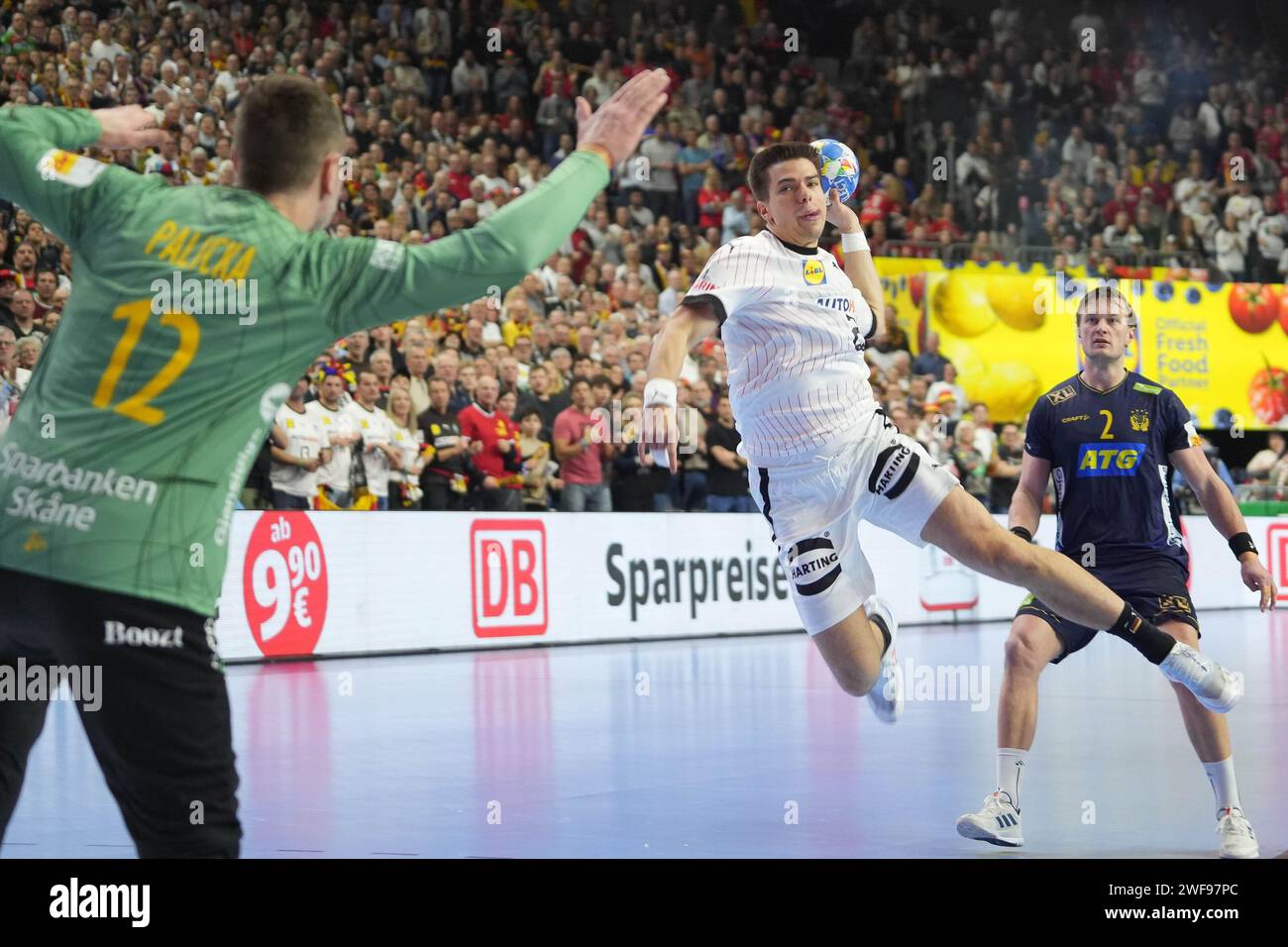 Christoph Steinert of Germany during the Men's EHF Euro 2024, Placement ...
