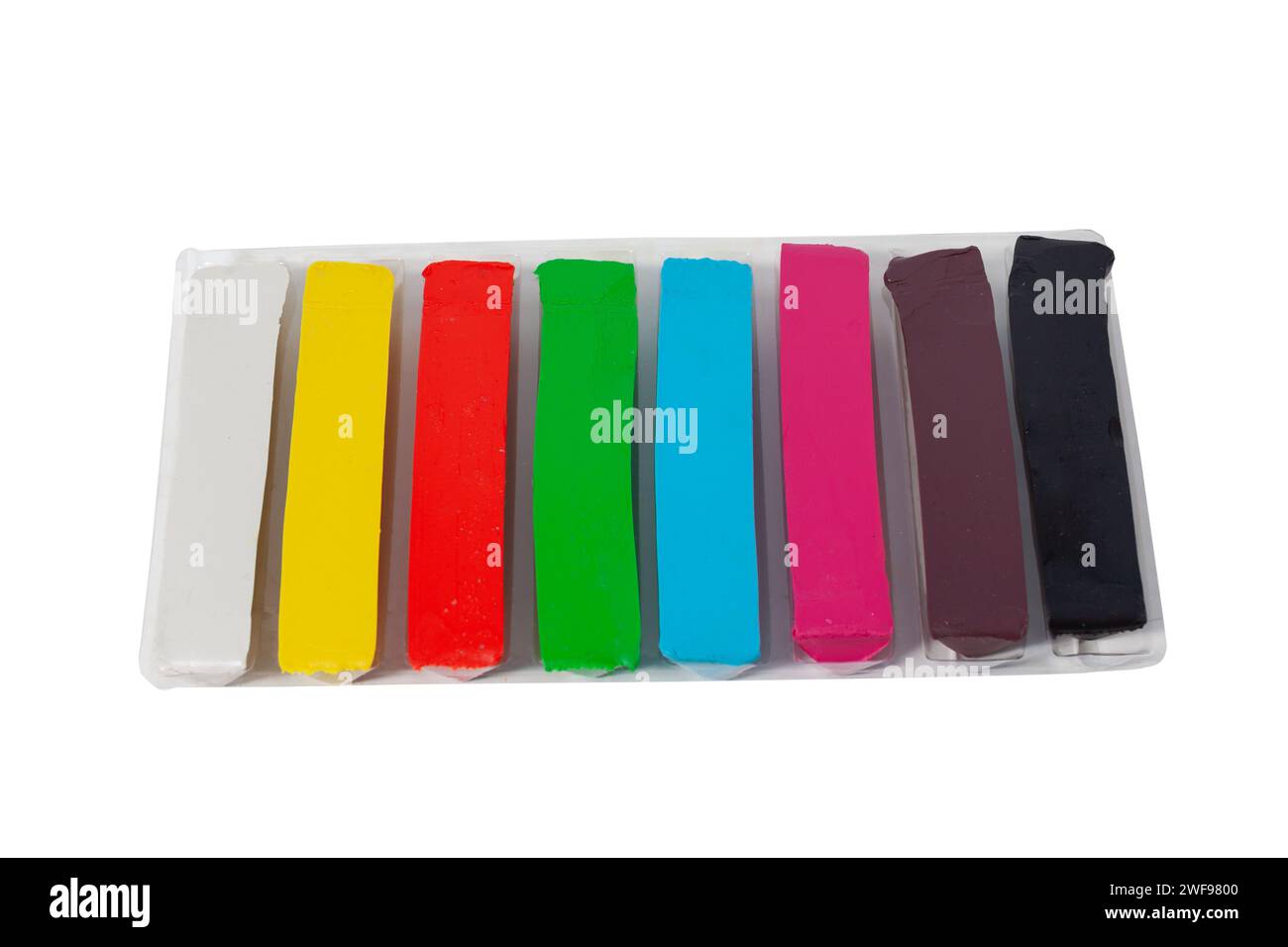 colorful modeling putty isolated on white Stock Photo - Alamy