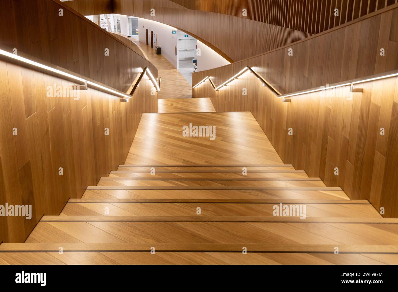 interior architecture, Calgary Public Library, downtown location Stock ...