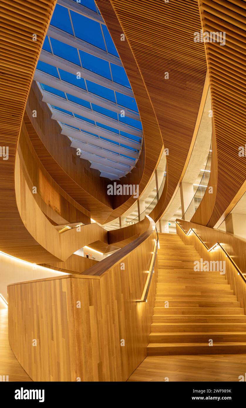 interior architecture, Calgary Public Library, downtown location Stock ...
