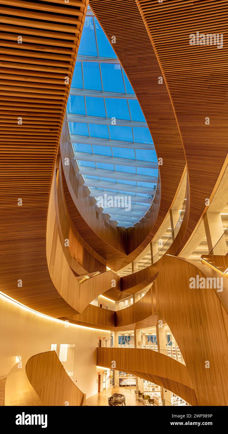 interior architecture, Calgary Public Library, downtown location Stock ...