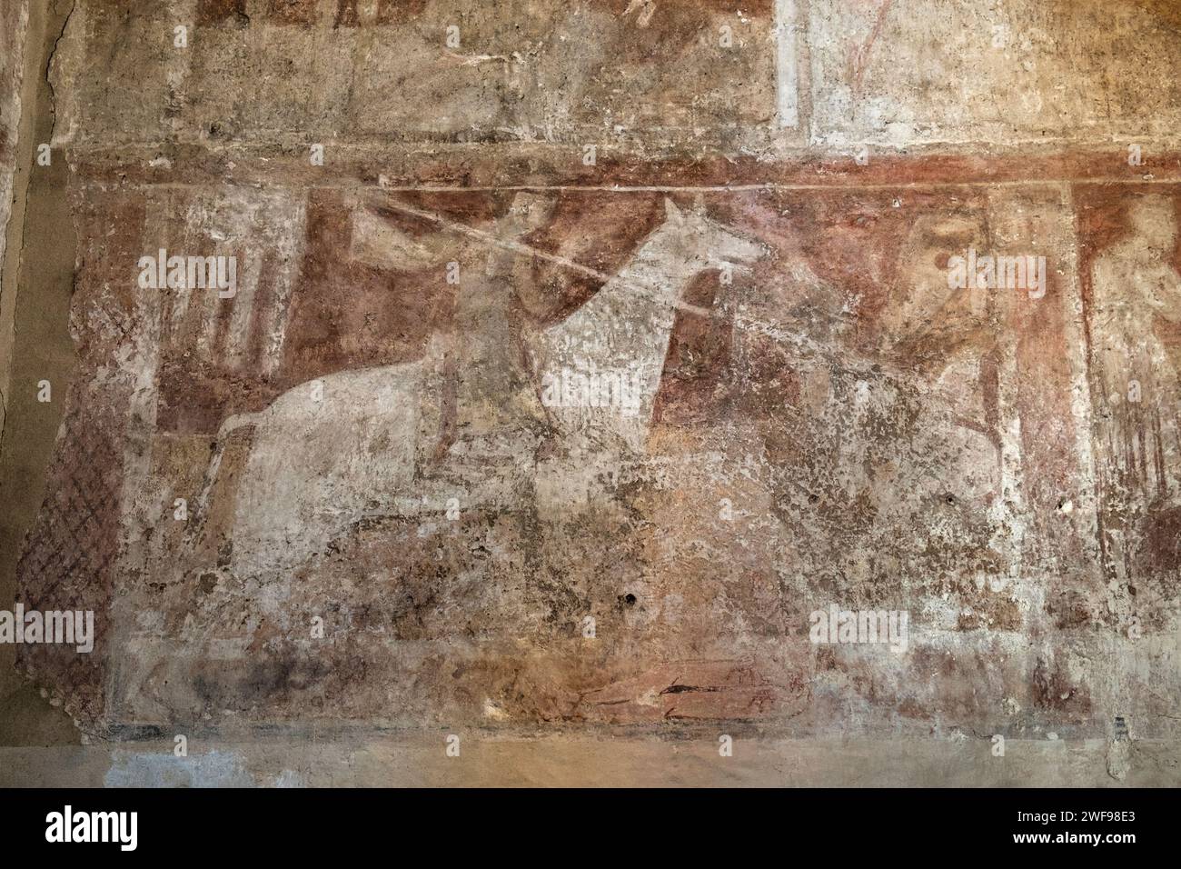 Hardham Church Saxon built with wall paintings from about 1100 AD ...