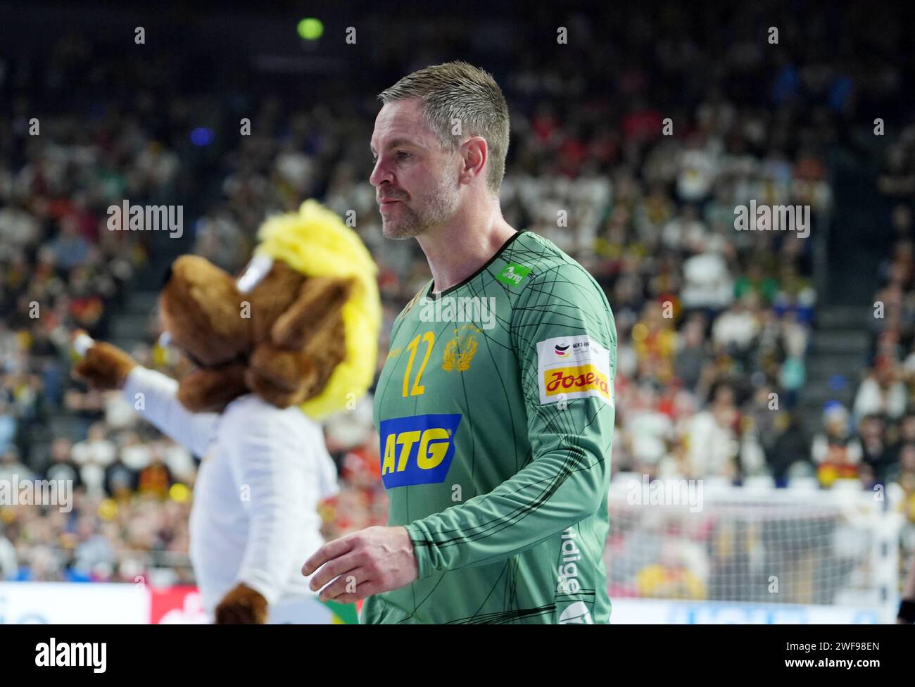 Andreas Palicka of Sweden during the Men's EHF Euro 2024, Placement ...