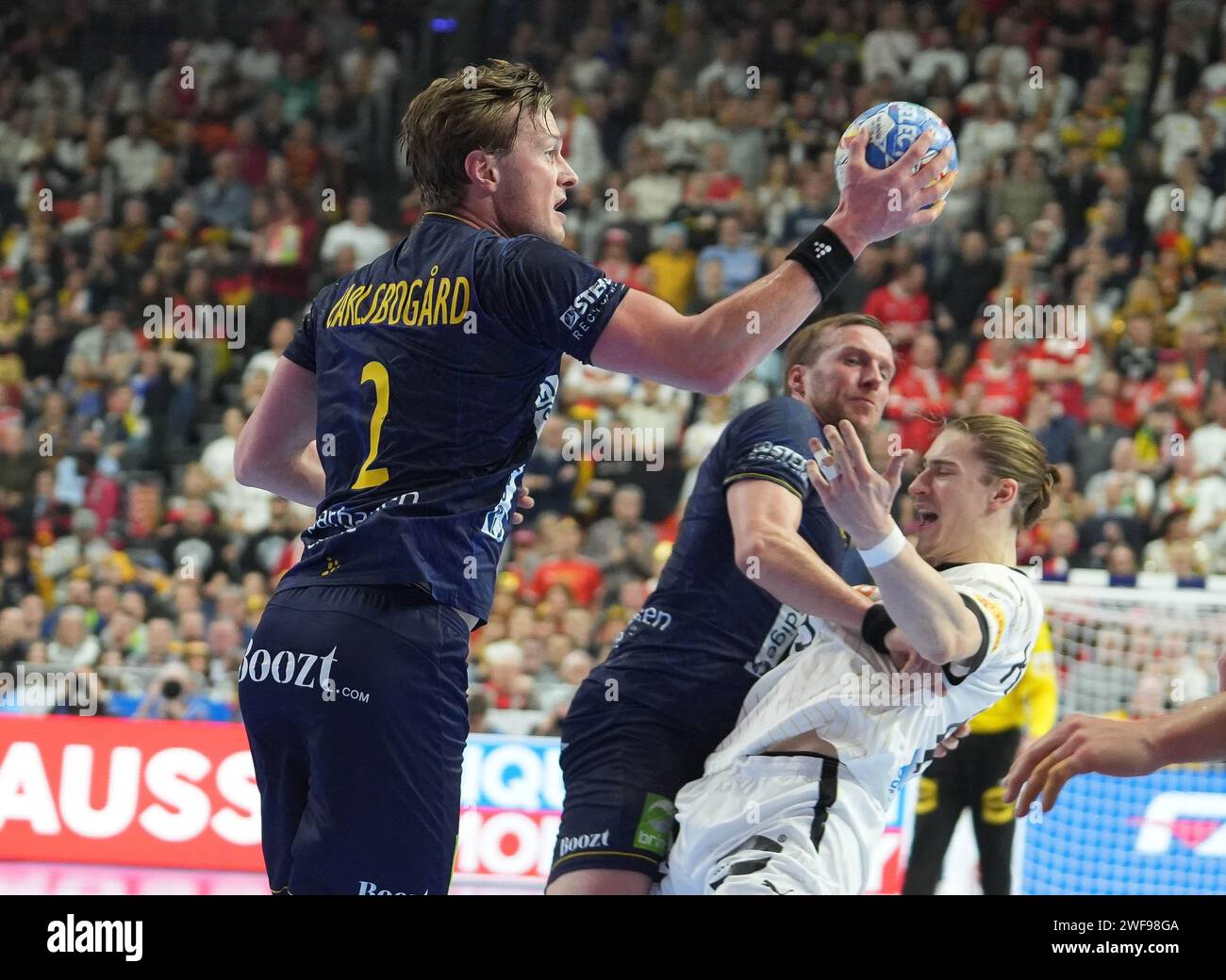 Jonathan Carlsbogard of Sweden during the Men's EHF Euro 2024 ...