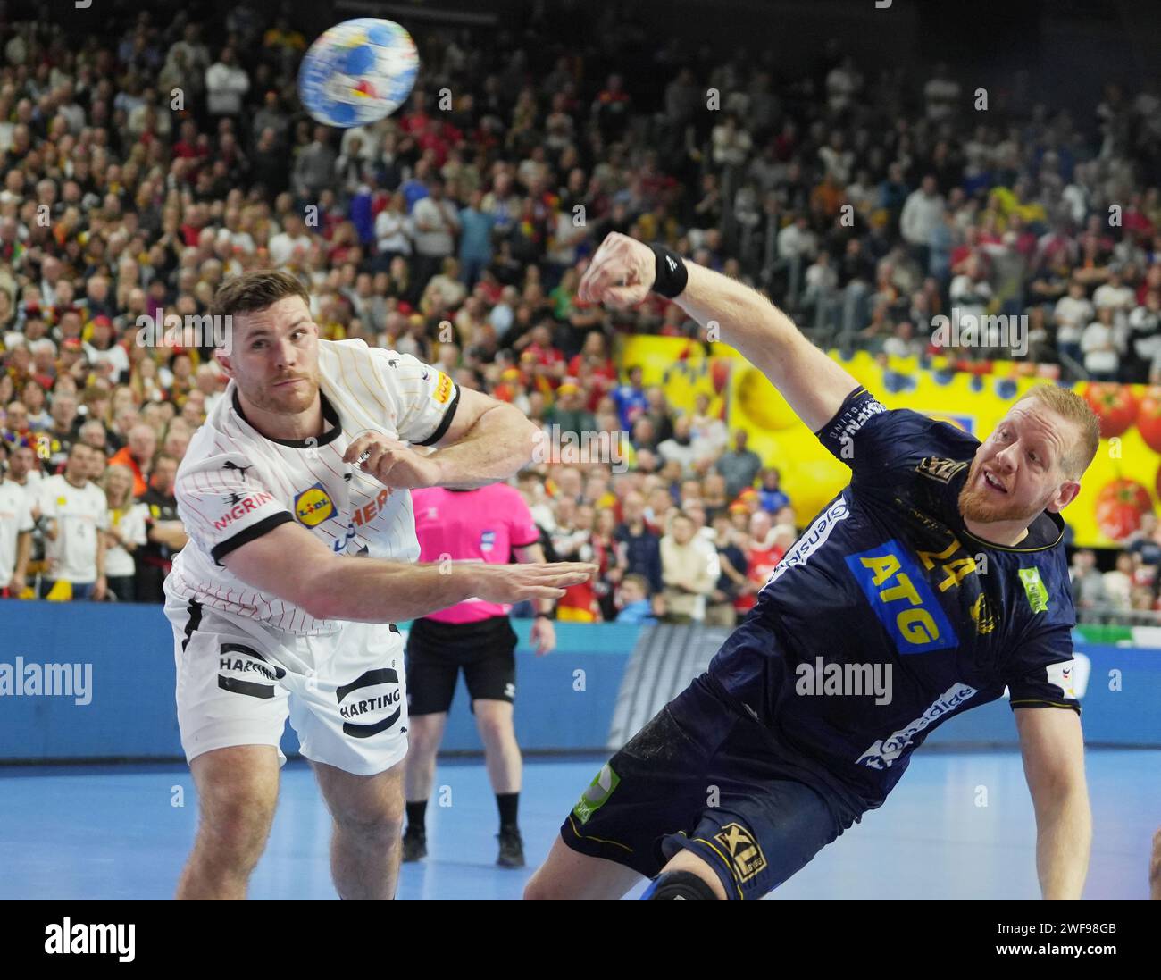 Jim Gottfridsson of Sweden during the Men's EHF Euro 2024, Placement ...
