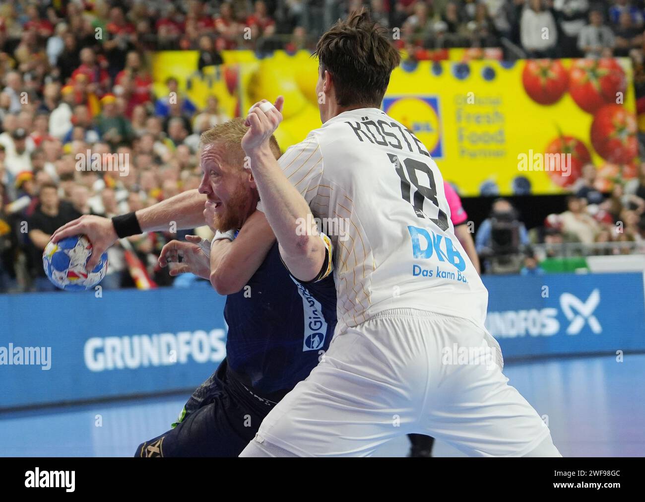 Jim Gottfridsson of Sweden and Julian Koster of Germany during the Men ...
