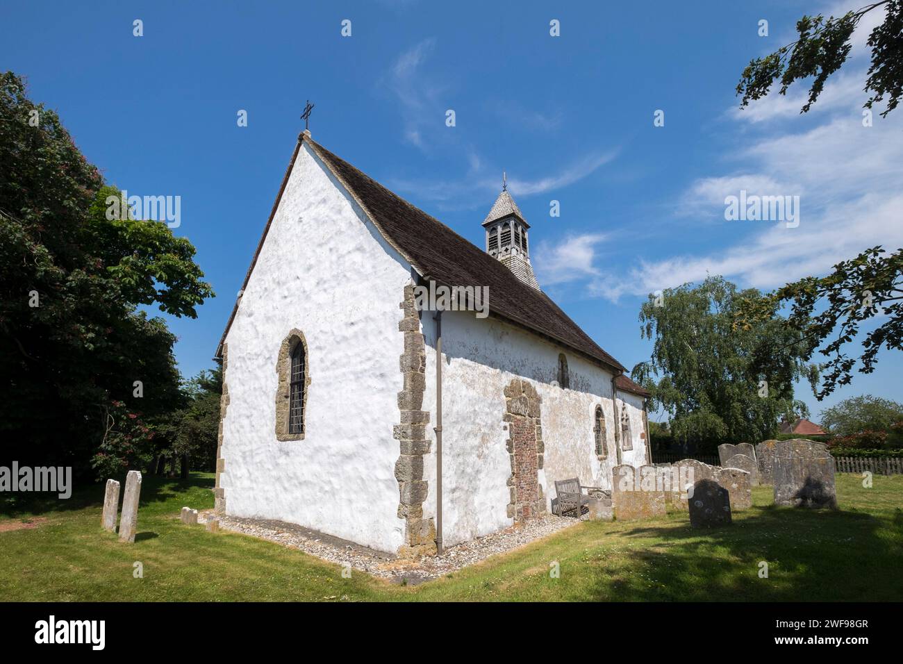 St Botolphs Church Hardham Saxon built which has wall paintings from ...